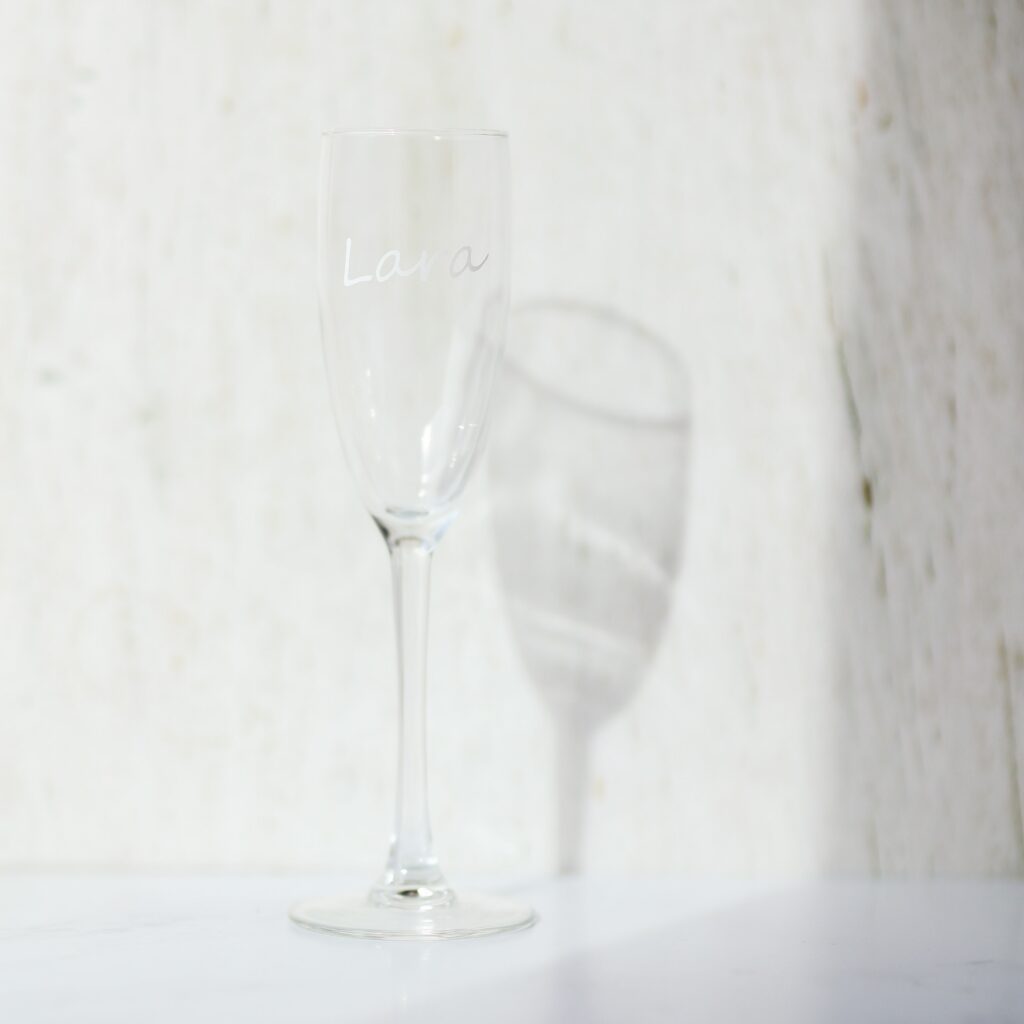 Champagneglas met naam - Liefs Plien